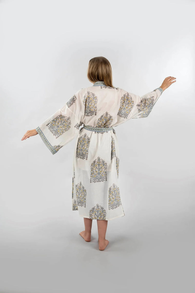Indaba Cambria Block Print Robe – Living Local Marketplace Inc.
